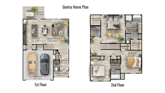 Floor Plans of Chase Landing Home in Loganville, GA